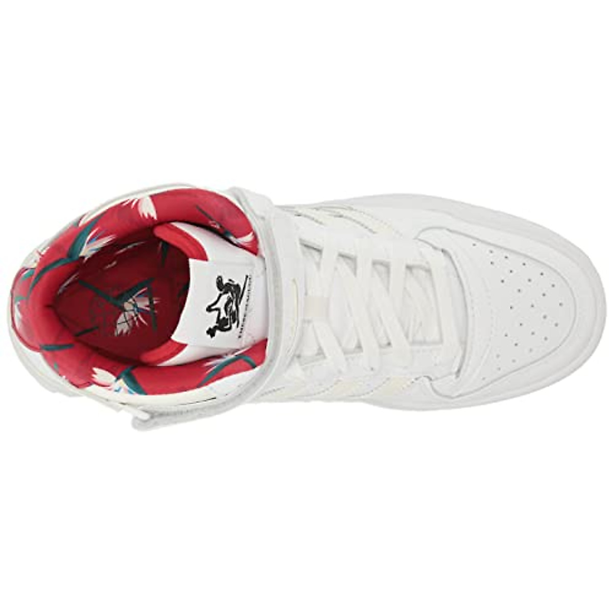 adidas Originals Womens Forum Mid White/Power Red 6, 6