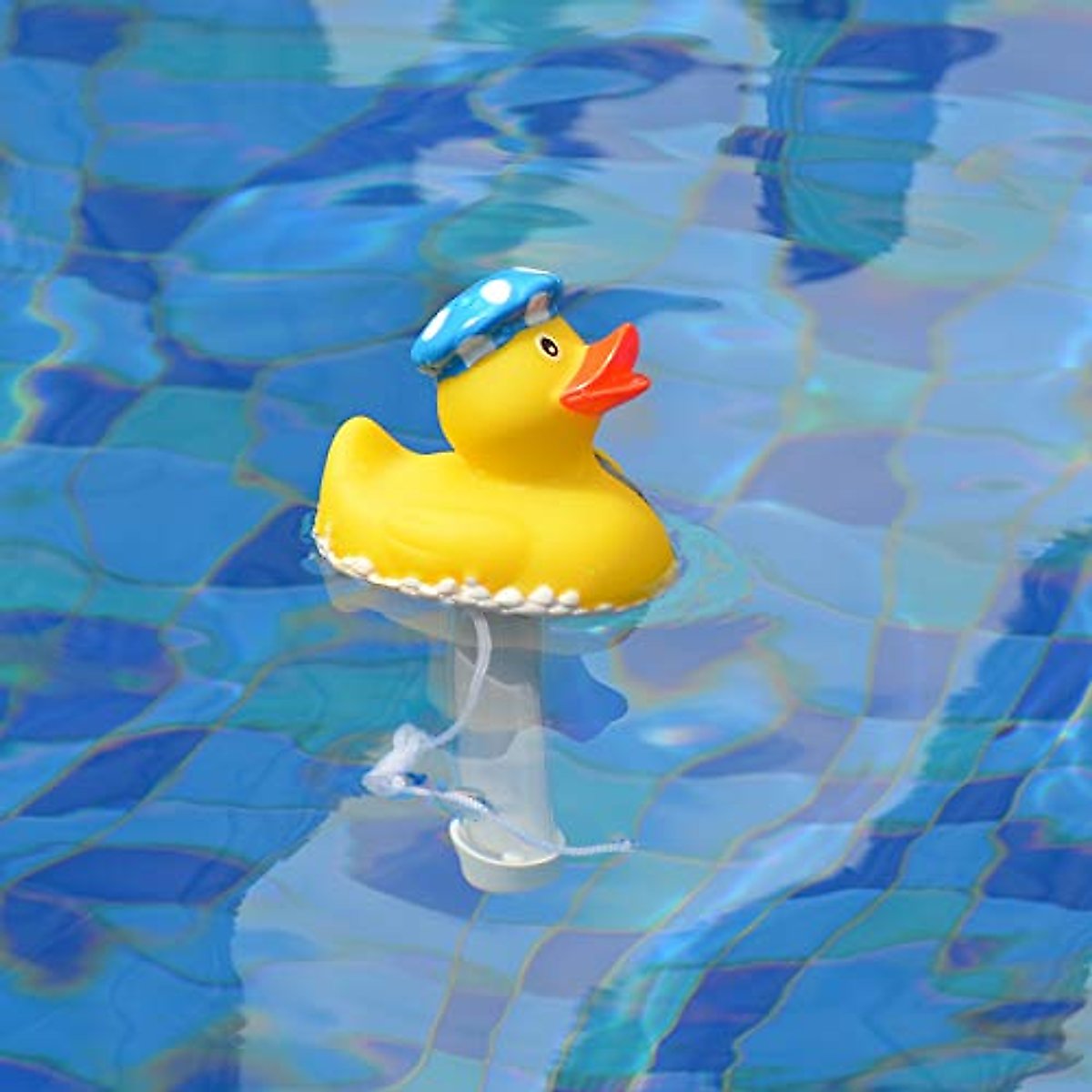 XY-WQ Floating Pool Thermometer, Large Size Easy Read for Water Temperature with String for Outdoor and Indoor Swimming Pools and Spas (Duck)