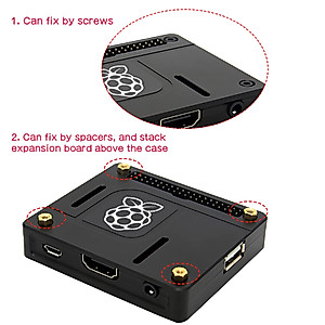 Geekworm Aluminum Case for Raspberry Pi 3A+, CNC Ultra-Thin Aluminum Alloy Metal Heatsink Case Compatible with Raspberry Pi 3 Model A+(Plus)/Raspberry Pi Model A+