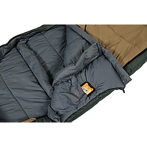 Kamp-Rite Outfitter 20 Degree Synthetic Sleeping Bag Camping Hunting Fishing Hiking 3 Season Sleeping Bag Compression Stuff Sack Included