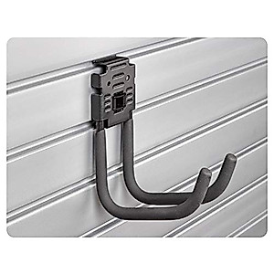 HandIWall Sports Accessory Kit with Locking Bracket Hooks for Slatwall Panel Organization