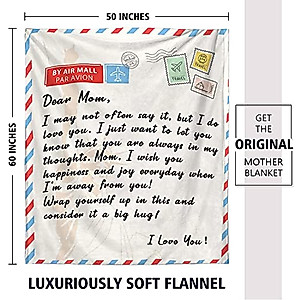 Gifts for Mom, Mother's Day Blanket Gifts for Mom, Soft Flannel Throw Blanket Present for Moms Christmas, Best Mom Gifts for Christmas/Valentine's Day/Birthday