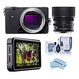 Sigma fp Mirrorless Digital Camera with 45mm f/2.8 DG DN Contemporary Lens, Bundle with Atomos Ninja V 5" Touchscreen Recording Monitor