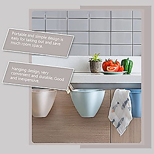 Zerodeko 3pcs Collecting Bins Food Hanging Creative Storage Kitchen Uncovered Office Container Cans Door Blue Basket Containers Bedroom from Bathroom Compost Household Can Trash Sundries