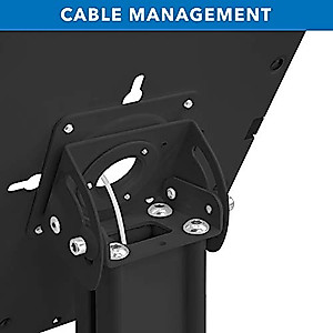 Mount-It! Anti-Theft Kiosk Stand for iPad, iPad Pro, iPad Air, Samsung Tab A | Secure iPad 10.2 Retail Kiosk | Locking Counter-Top Tablet Stand for 10.2 and 10.5" Tablets, Black