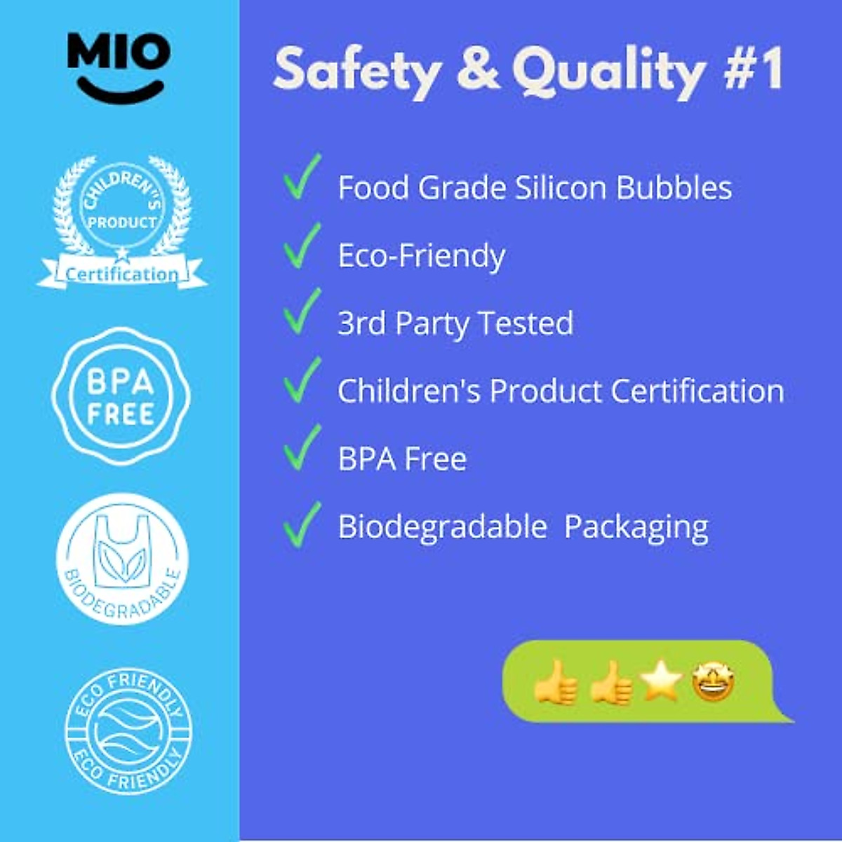 Mio Toys - Push & Pop Sensory Fidget Toy, Relieve Stress and Anxiety, Increase Focus and Attention, for Adults and Kids, Food Grade Silicone, Washable, Eco-Friendly (Tie-Dye Circle)