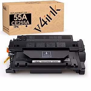 v4ink Compatible CE255A Toners_Cartridges_Printer Replacement for HP 55A 55X CE255A CE255X Black Ink for HP P3015 P3015d P3015dn P3015n HP Enterprise 500 MFP M521d