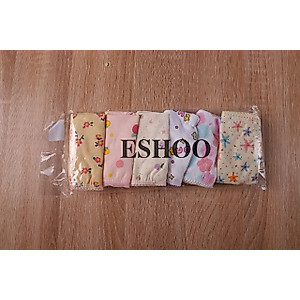 ESHOO Kids Baby Girls Cute Underwear Briefs Knickers Tag3/4 for 1-2Years (6 Pack Randomly Sent)