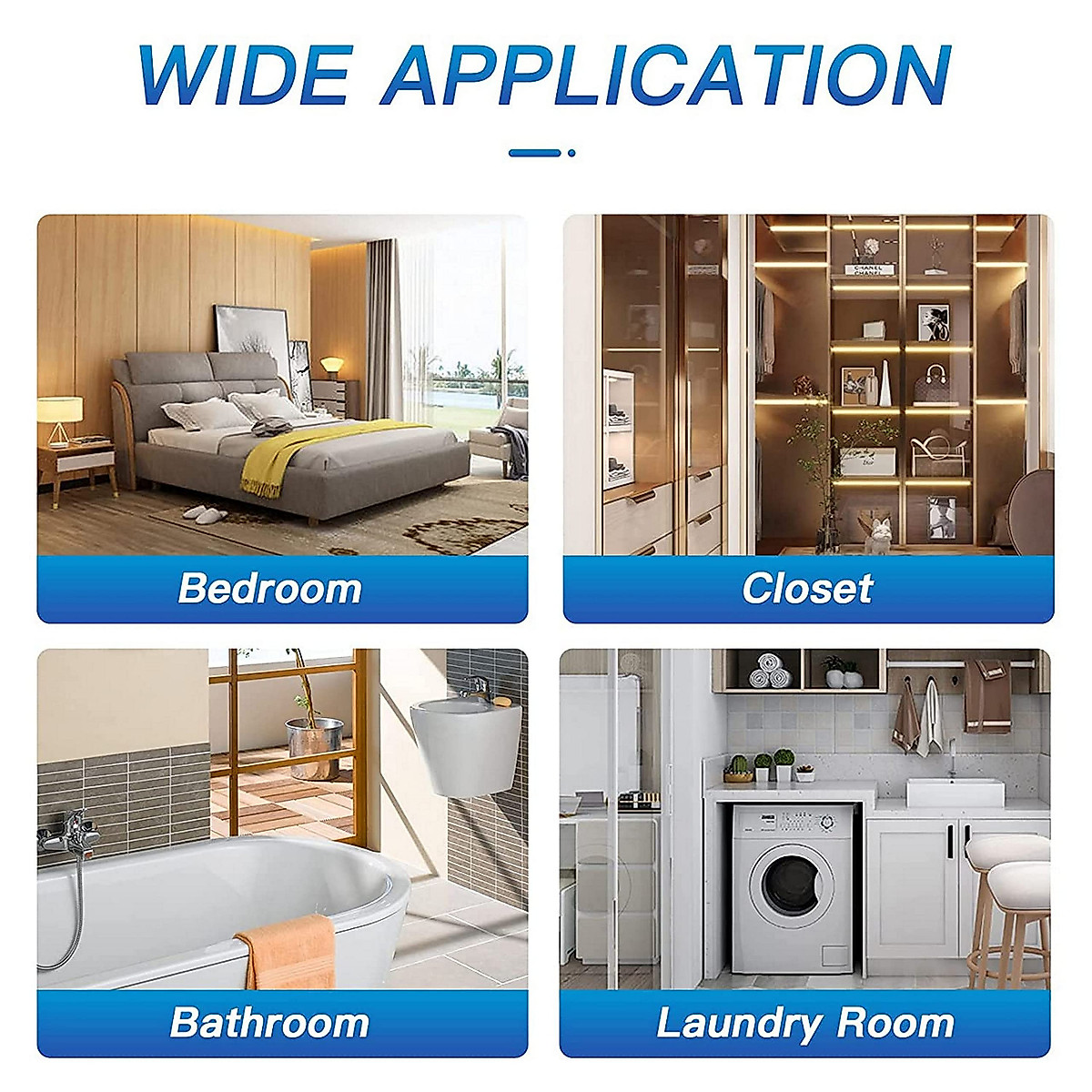 Bagus Moisture Absorber Boxes (8 Pack) - 10.5 Oz Tubs for Increased Moisture Protection in Closets, Kitchens, Bathrooms, and Storage, Efficient, Fragrance-Free Moisture Absorption for Lasting Results.