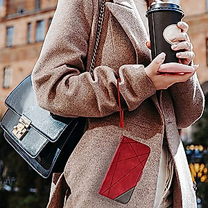 Asuwish Compatible with Xiaomi Redmi Note 8 Wallet Case and Tempered Glass Screen Protector Lanyard Leather Flip Magnetic Card Holder Stand Cell Accessories Phone Cover for Redme Note8 Women Men Red