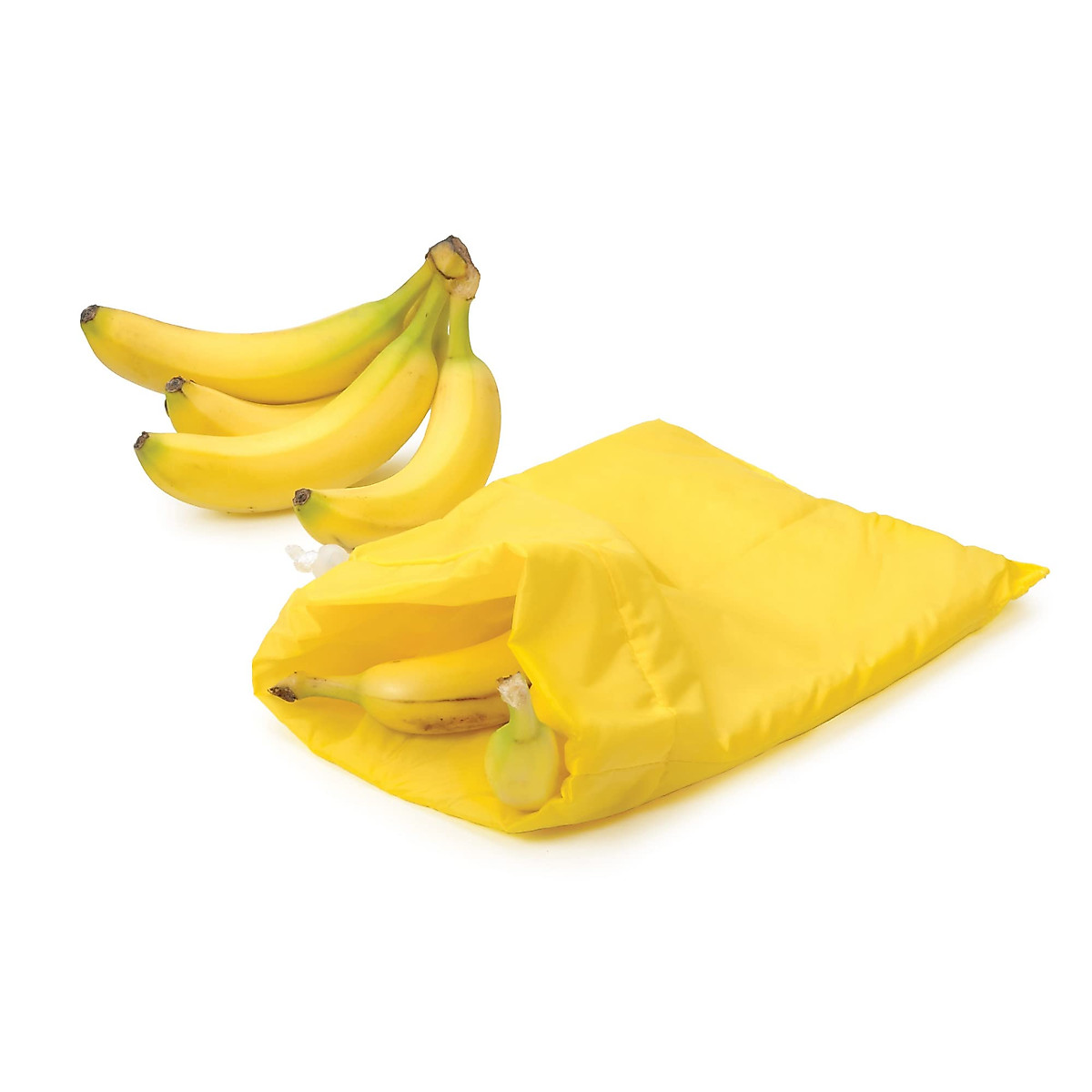 RSVP International Food Safe Nylon Banana Freshness Storage Bag, 11.5x13.75", Yellow