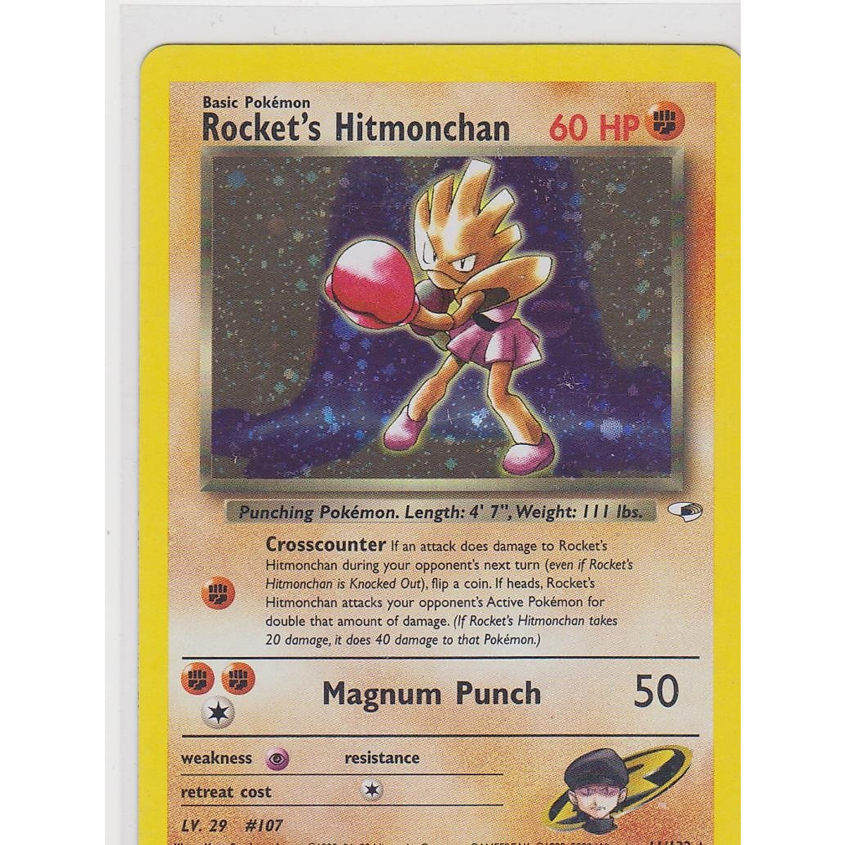 Pokemon - Gym Heroes - Holofoil - Rocket's Hitmonchan - 11/132