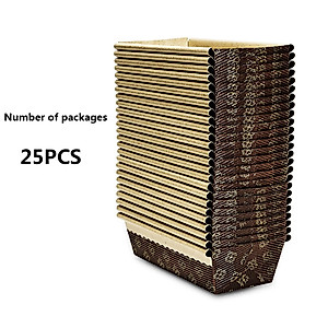 25 Pieces Disposable Kraft Papers Bread Loaf Pans Bakery Pastry Rectangle Pans For Kitchen Microwave Freezer Oven Safe Cupcake Wrappers For Boys