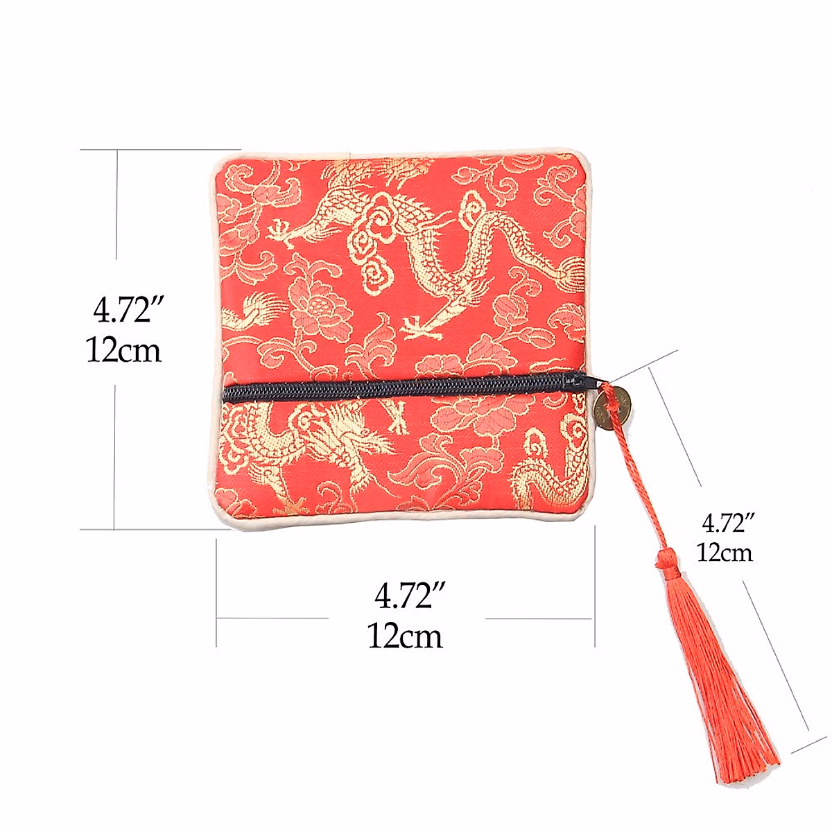 kelistom 8 Pieces Evil Eye Red Kabbalah String Bracelets for Women Men Boys Girls Protection Amulet Storage Gift Bag with Long Tassels (A:HS022-8)