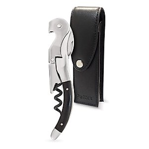 Pulltex Pulltaps Cordoba Horn Handle Hand Made Corkscrew with Leather Case Set