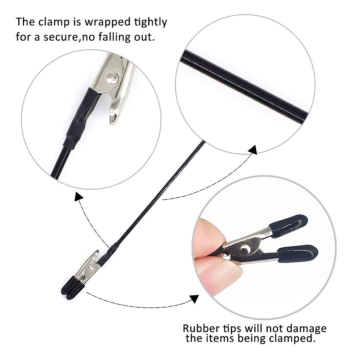 360 Degree Rotation Model Painting Stand Base Holder with 20 Pack Model Painting Alligator Clip Stick for Airbrush Hobby