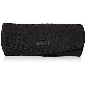 Vera Bradley Women's Microfiber on a Roll Makeup Brush & Pencil Case, Black, One Size