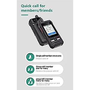 KJD Anysecu W8 Mobile Radio Adroid 8.1 LTE 4G GPS Unlocked POC Radio Suppot Zello Real PTT Platform (W9-US)