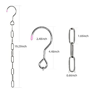 [Pack of 4pcs] WAIKAS Storage Hanger Stainless Steel for Cloth,Ten-Ring Tiered Storage, Saves 9 Times Space, Bedroom Closet Organizer, Suitable for College dorms