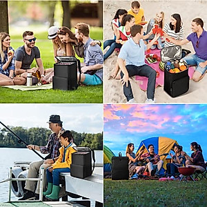 30L 45Cns Backpack Cooler Bag Insulated Leak Proof, Large Capacity Waterproof Cooler Backpack Bag for Men Women to Work Lunch Camping Picnics Beach Hiking Travel Cooler Bag, Cold for Up to 16 Hours