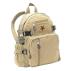 Rothco Khaki Vintage Star Back Pack with Red Star 9162