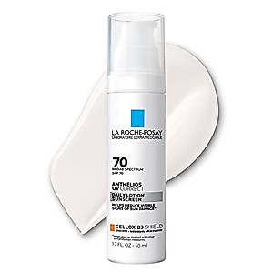 La Roche Posay Anthelios UV Correct Sunscreen Moisturizer SPF 70, Daily Anti-Aging Face Moisturizer with Sunscreen and Niacinamide to Even Skin Tone & Fine Lines, Sun Protection for Sensitive Skin