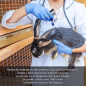 Animal Syringe Veterinary Tool,5ml Veterinary Injector Automatic Self Refill Syringe for Livestock Cattle Chicken Sheep Hog