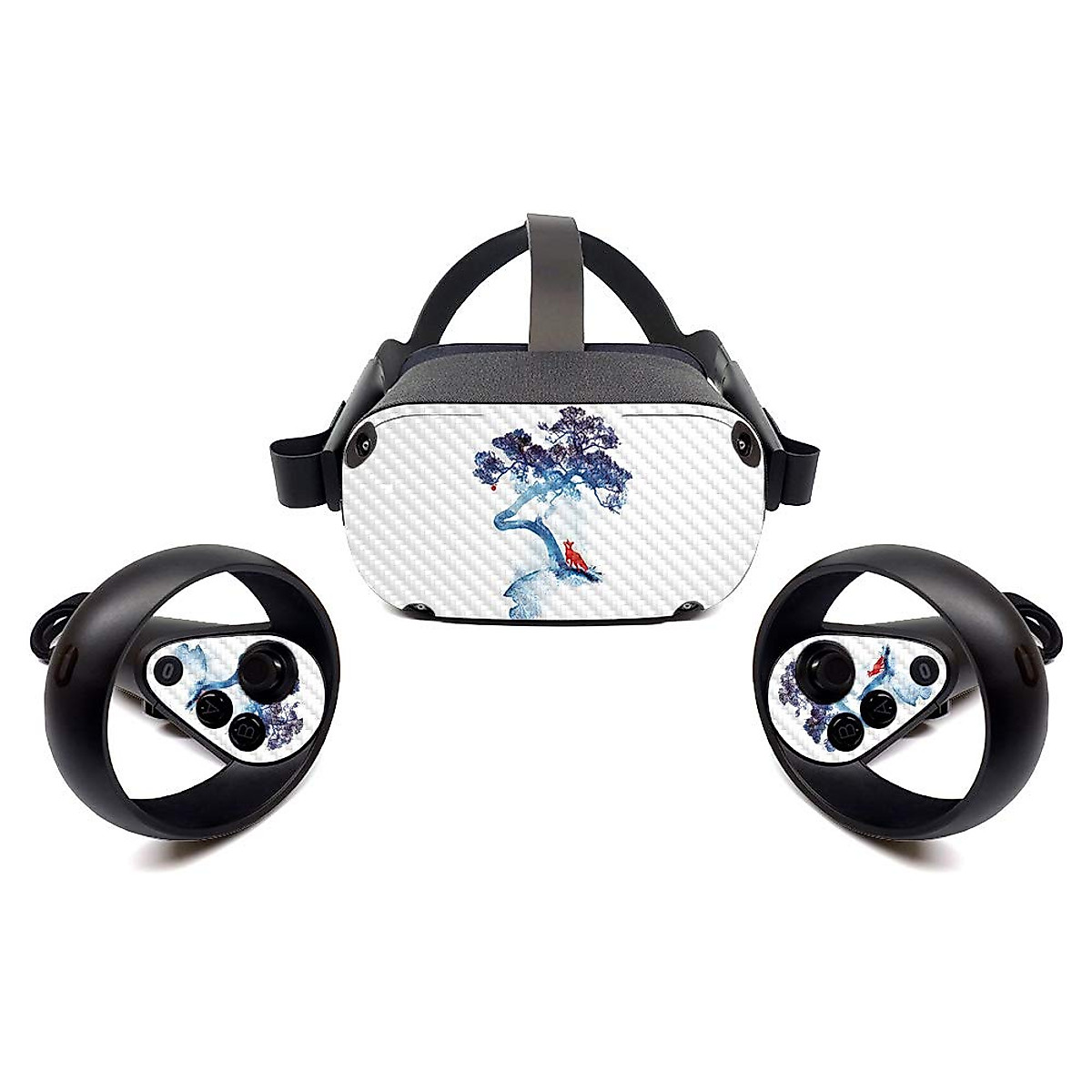 MightySkins Carbon Fiber Skin for Oculus Quest - Last Apple Tree | Protective, Durable Textured Carbon Fiber Finish | Easy to Apply, Remove, and Change Styles | Made in The USA