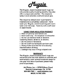 Mugzie 16 Ounce Stainless Steel Travel Mug with Wetsuit Cover - Cancer Picked the Wrong Bitch