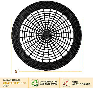 EBIGIC Paper Plate Holders , 8/12/24 Packs 9/10 Inch paper plate holders reusable Black Plastic Heavy Dutysupports for Picnic party dinner