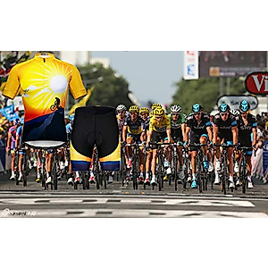Men's Cycling Jerseys Set, Breathable Bicycle Clothing Road Bike Clothes Quick Dry Biking Jersey Size S-3XL