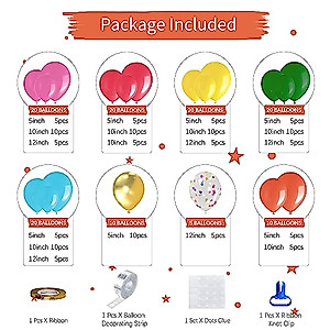 HYOWCH Fiesta Party Decorations, 130 Pcs Balloon Arch Kit for Cactus, Mexican Cinco de Mayo, Taco Theme Birthday, Baby Shower Supplies