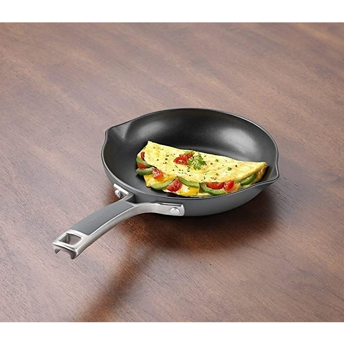 Calphalon Easy System Nonstick Omelette Pan, 10, Black