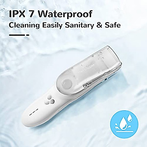 Baby Hair Clippers, Vacuum Hair Clipper for Baby Fine Hair, Baby Hair Clipper Quiet Hair Clipper for Baby, Hair Clipper Auto Suck Snipped Hair, IPX7 Waterproof Rechargeable Cordless Baby Hair Clipper