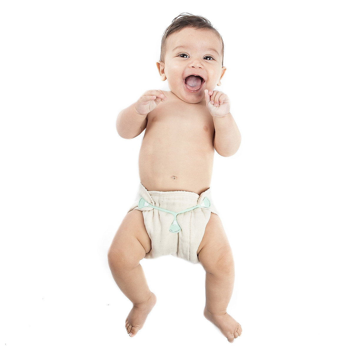 Humble Bebe Prefold Cloth Diapers - 12 Pack - Unbleached Premium Cotton, 4x8x4, Pre-Washed, Fits Newborn Babies to Toddlers (10-30 lbs), Multi-Use