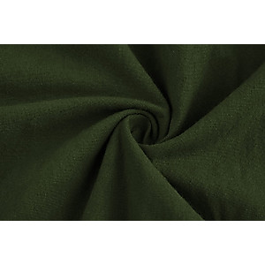 Men's Cotton Linen Renaissance Ankle Banded Pants Retro Medieval Viking Navigator Pirate Trousers (X-Large, Army Green)