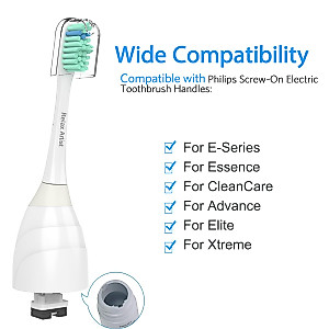 Relax Artist Replacement Toothbrush Heads for Deep Cleaning, Compatible with Phillips Sonicare Electric Tooth Brushes, Fit for E-Series, Essence, Xtreme, Elite, Advance