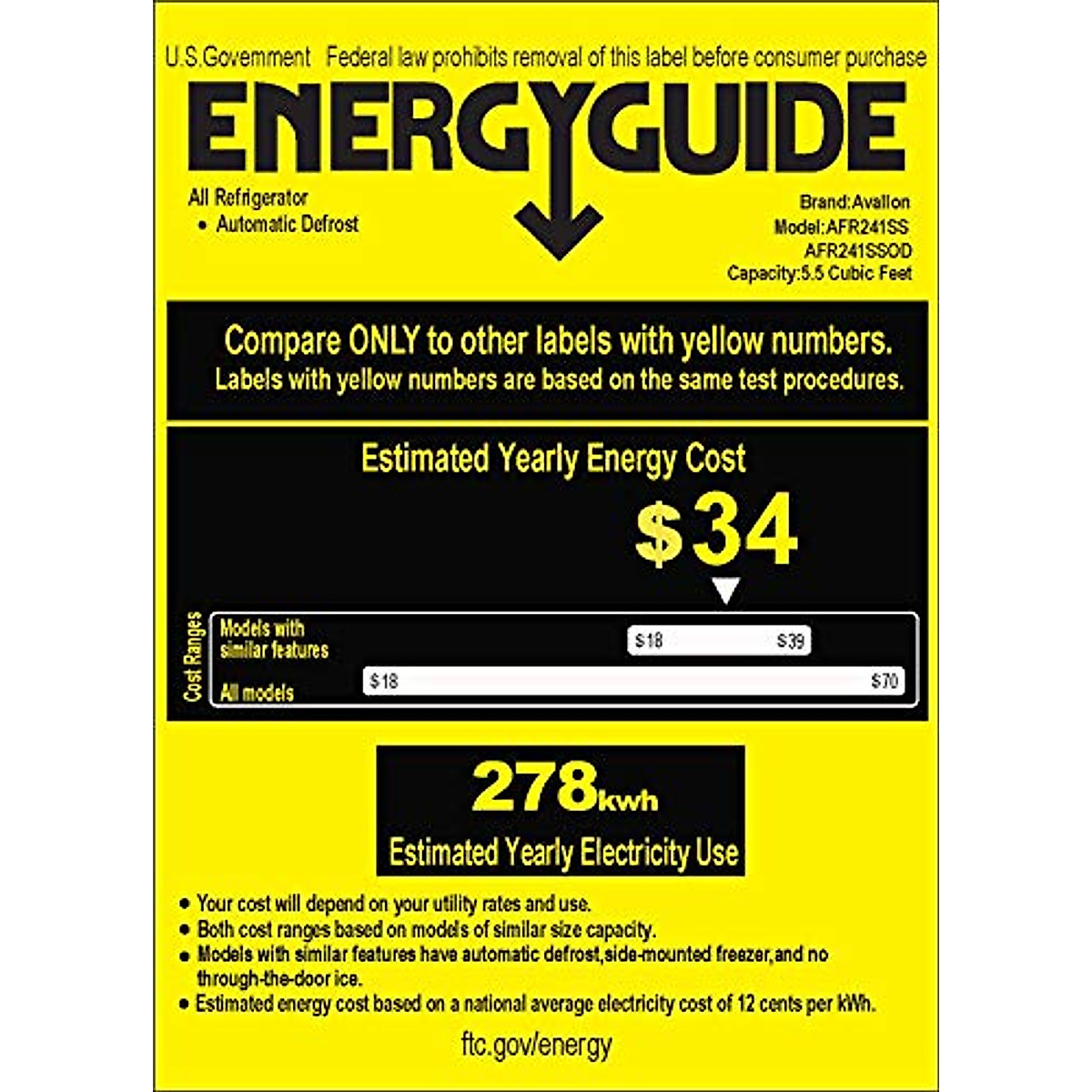 Avallon 5.5 Cu Ft 24" Outdoor Built-In Refrigerator - Right Hinge