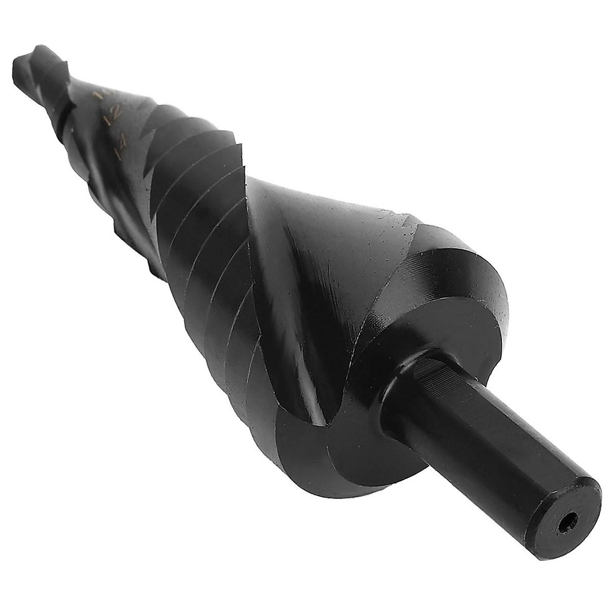 Step Drill Bit, Black Cone Drill Bits for Metal Wood 6-30mm Cone Step Drill Bit Step Hole Cutter Nitriding High Speed Steel for Aluminum Plastic
