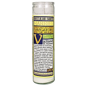 Harriet Tubman Secular Saint Candle - 8.5 Inch Tall Glass Prayer Votive - Made in The USA