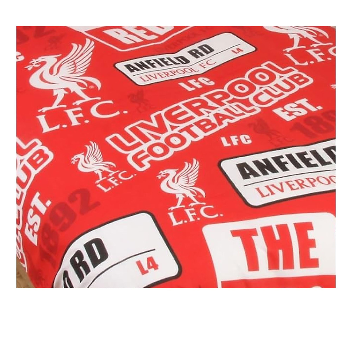 UKSoccershop Liverpool F.C. Single Duvet Set PT