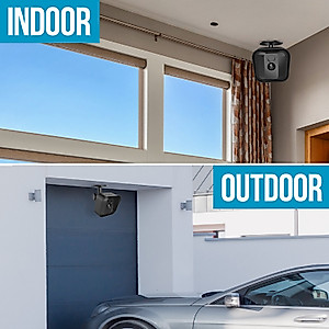 Frienda 360 Degree Adjustable Wall Mount Bracket and Silicone Protective Skin for Blink XT Indoor/Outdoor Security Camera (2, Black)