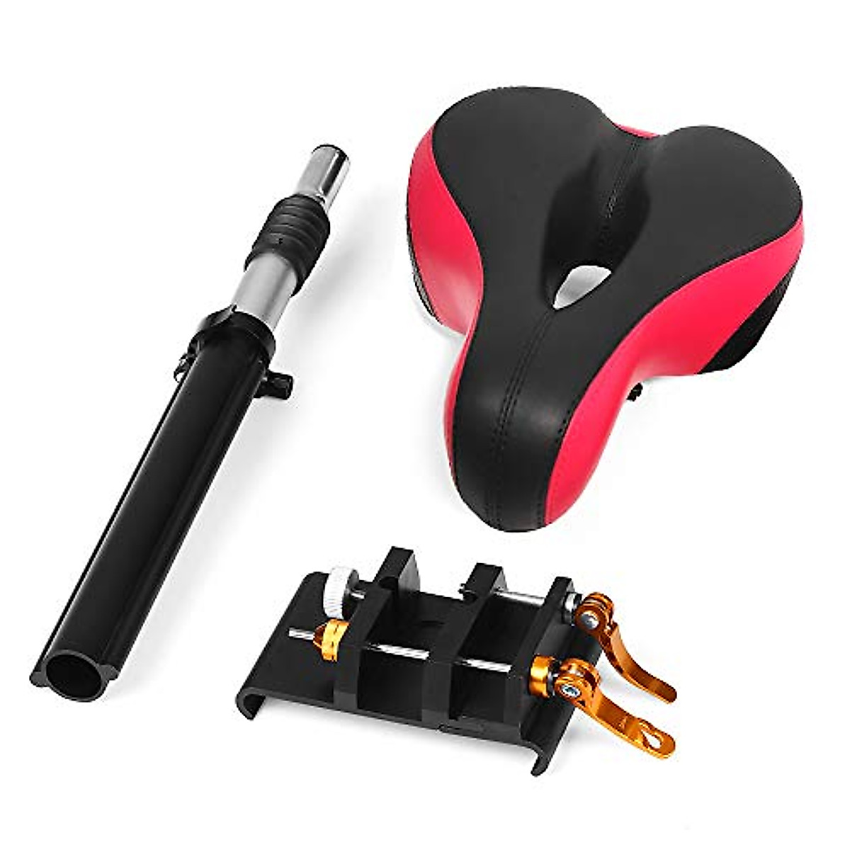 LIXADA Electric Skateboard Saddle Electric Scooter Saddle Set Replacement Compatible with Electric Scooter Pro Chair M365 Scooter Electric Scooter Retractable Seat with Bumper