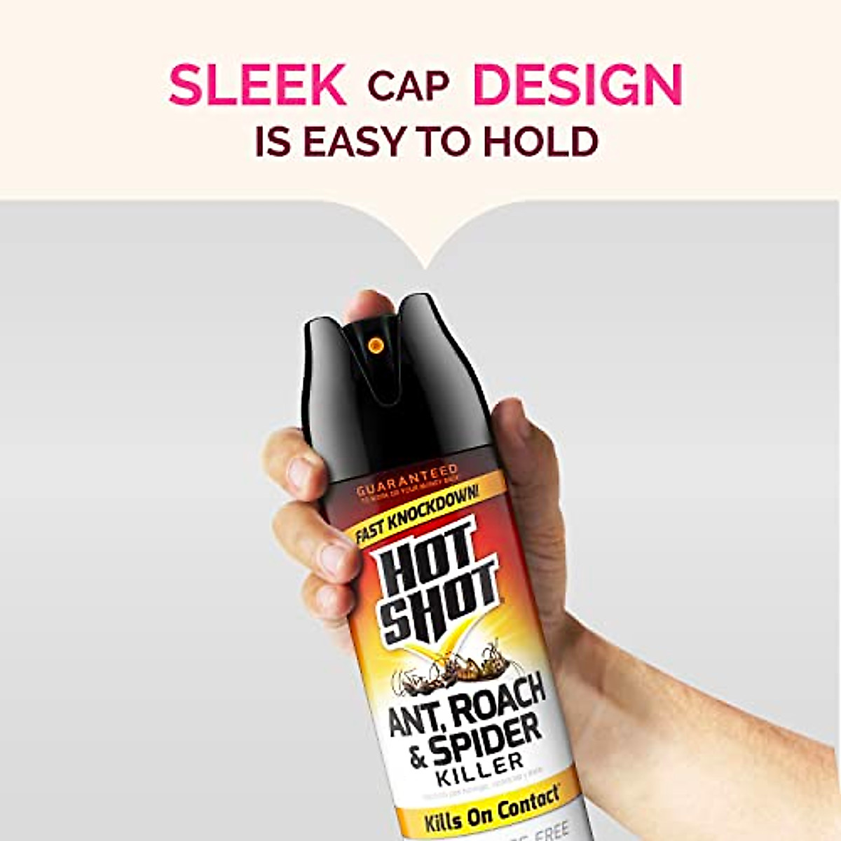 Hot Shot Ant, Roach & Spider Killer, Kills Roaches and Listed Ants On Contact, Indoor & Outdoor Use, (Unscented) 2 Pack, 17.5 Ounce