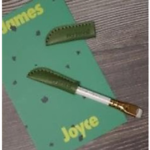 AWESOME MAKE IT, Leather Pencil Cap (3 Pack), Handmade, School & Office Essentials, Pencil Cover, Protector, case, Accessories, 6 Colors (Olive)