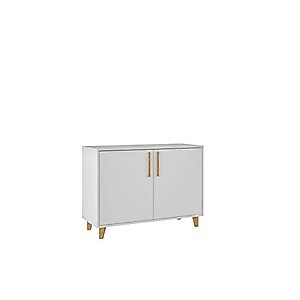 Manhattan Comfort Herald Modern 2 Door Double Sideboard Buffet, White