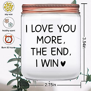 Romantic Gifts for Her, Him- Birthday Gifts for Girlfriend, Boyfriend, Women, Daughter, Mom- I Love You- Funny Valentines Day, Anniversary, Christmas Gift- Lavender Candles(7oz)