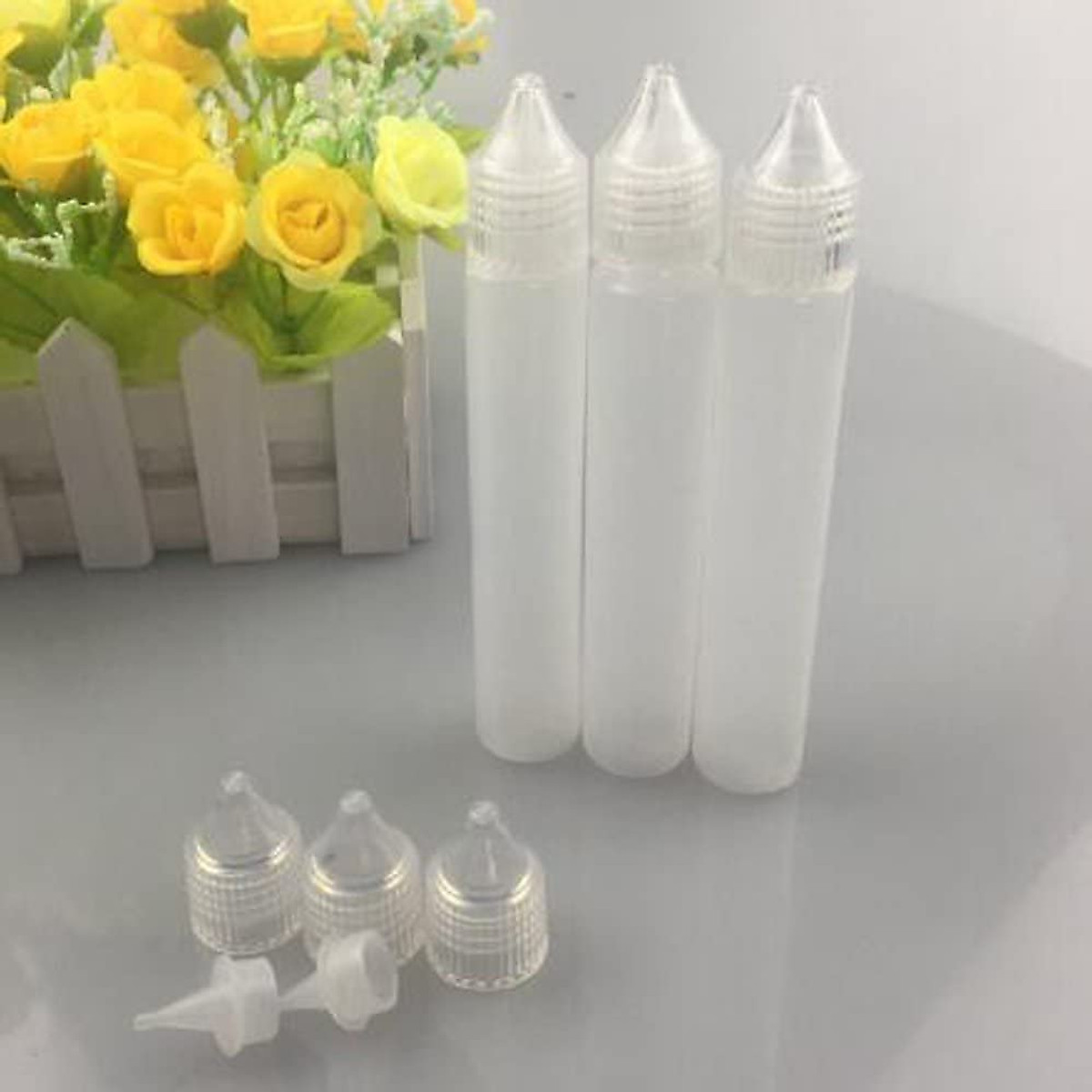 10pcs 120ml Gorilla LDPE CR Unicorn Bottles,1pcs 120ml liquid needle bottle with 10pcs Gift Sticker Labels,Bottles for glycerin liquid, juice, flavoring oil