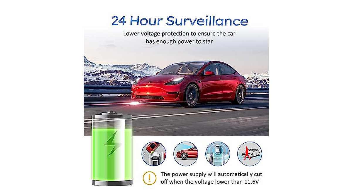 Plozoe USB C Dash Cam Hardwire Kit - 12V-24V Adapter