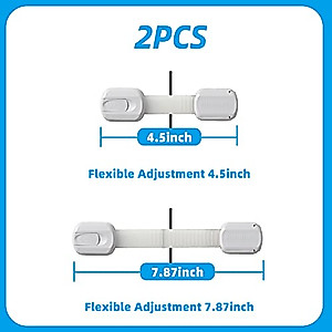 Cabinet Locks for Babies,Baby Proofing Cabinets,Child Locks for Cabinets, Child Proof Cabinet Latches,Child Safety Cabinet Locks, Drawer Locks Baby Proofing （2 Pack）